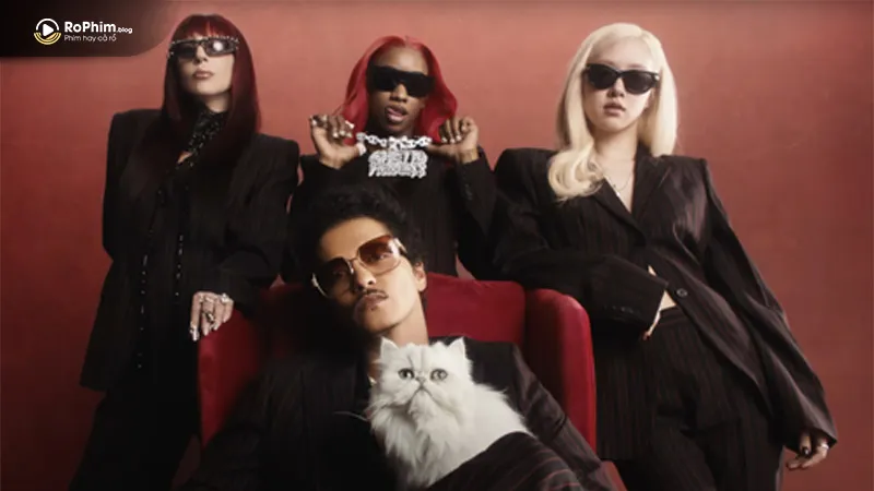 Bruno Mars lột xác với MV Hip-hop 18+ cùng Rosé & Lady Gaga